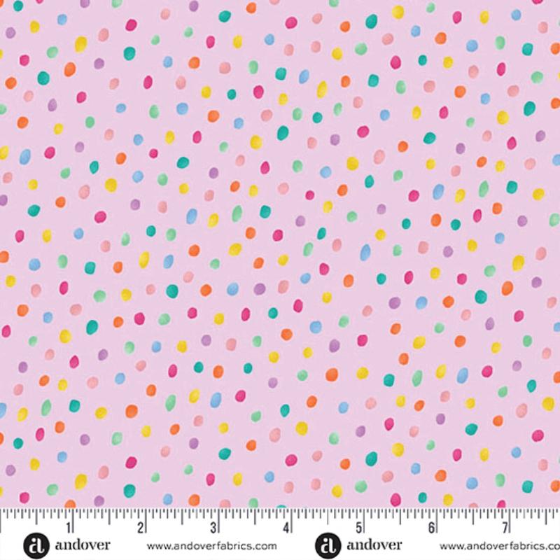 Andover/Makower, Hello Spring, Spots, Lilac