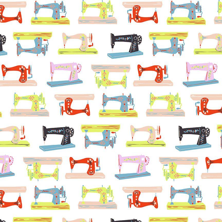 Dear Stella, Stitch & Glow, Sewing Machines, White