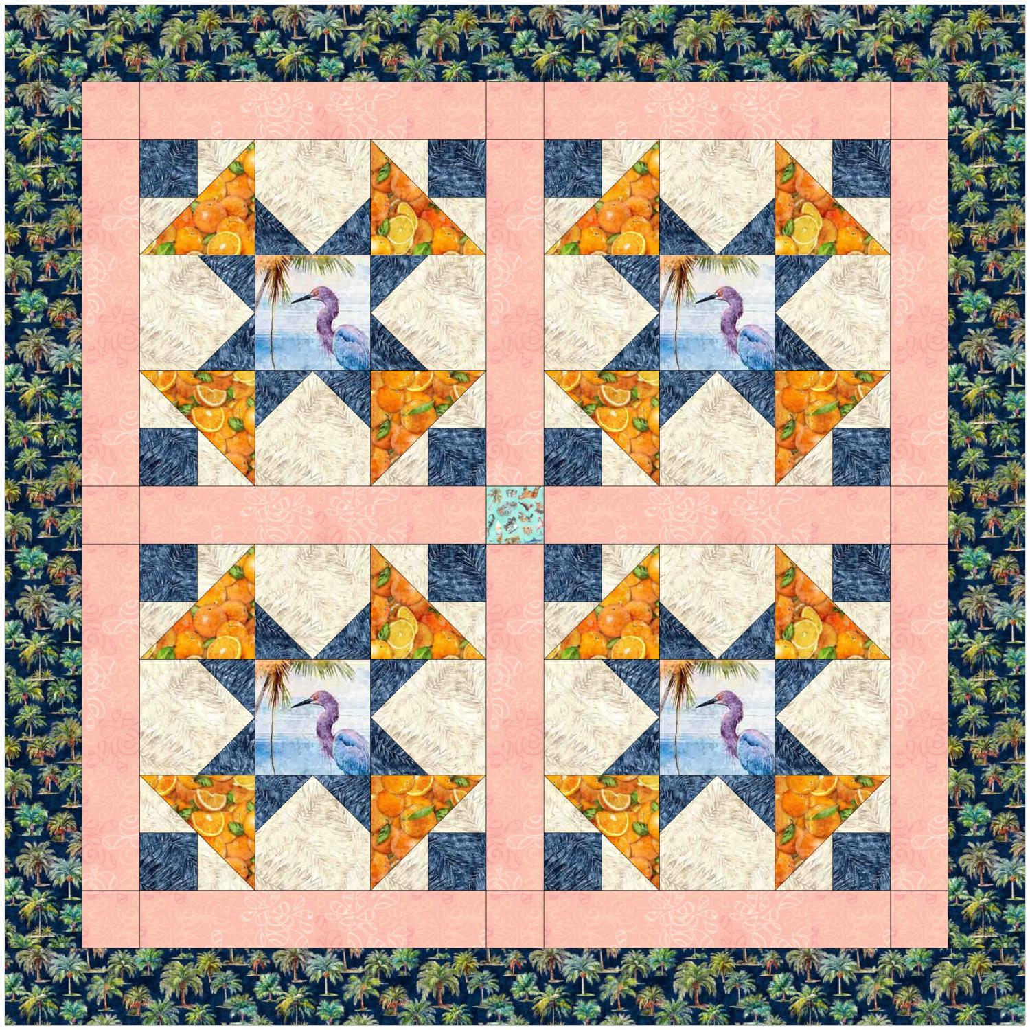 Floor Pillow Yardage Chart, AFSH 2025 Fabric