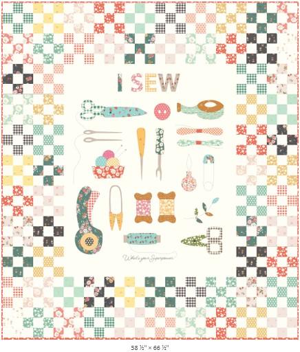 Riley Blake, I Sew Panel Quilt Pattern-Free Download